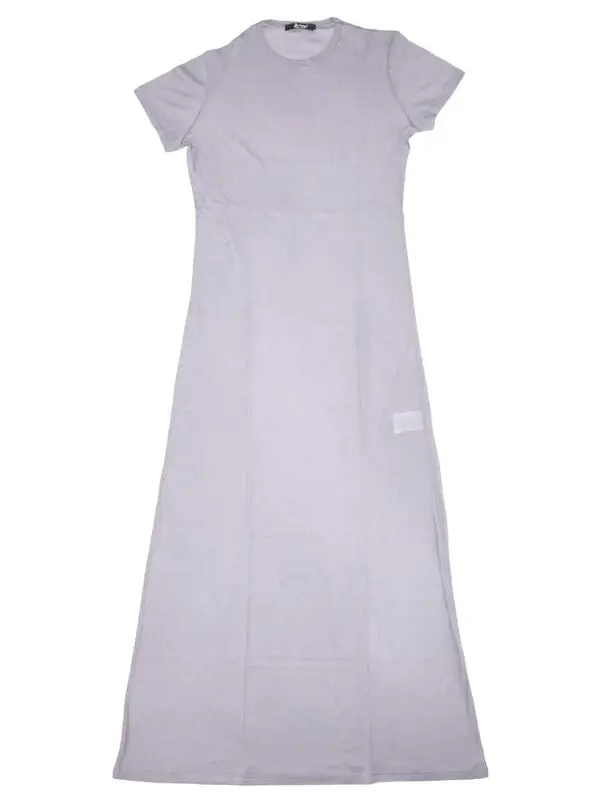 LA ROSE Crew-neck Midi Dress - Grey