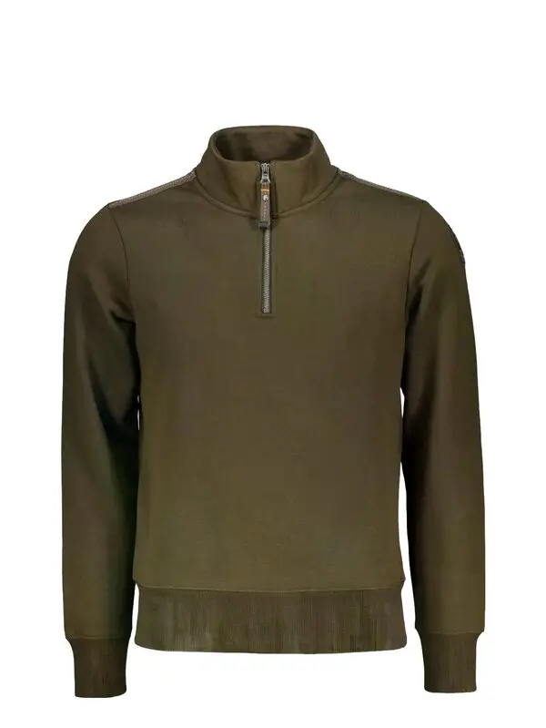 PARAJUMPERS Long-sleeve Zip-collar Sweatshirt - Green