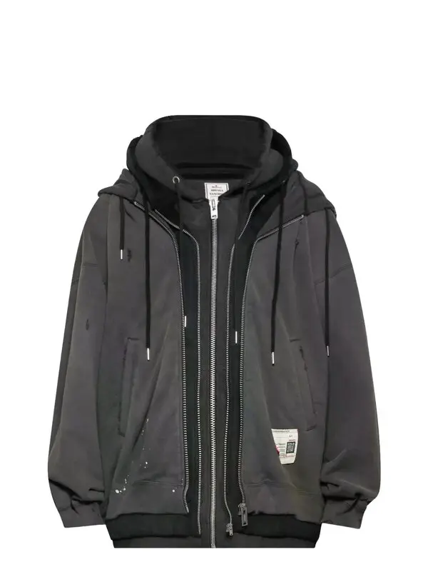 Mihara Yasuhiro Triple-layered Hoodie - Black