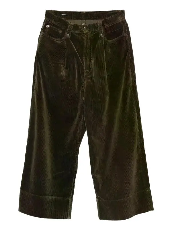 R13 Pleated Corduroy Denim - Green