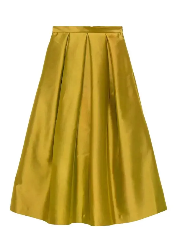 LUNATICA MILANO Luna 88 Ducheese Pleated Skirt - Yellow