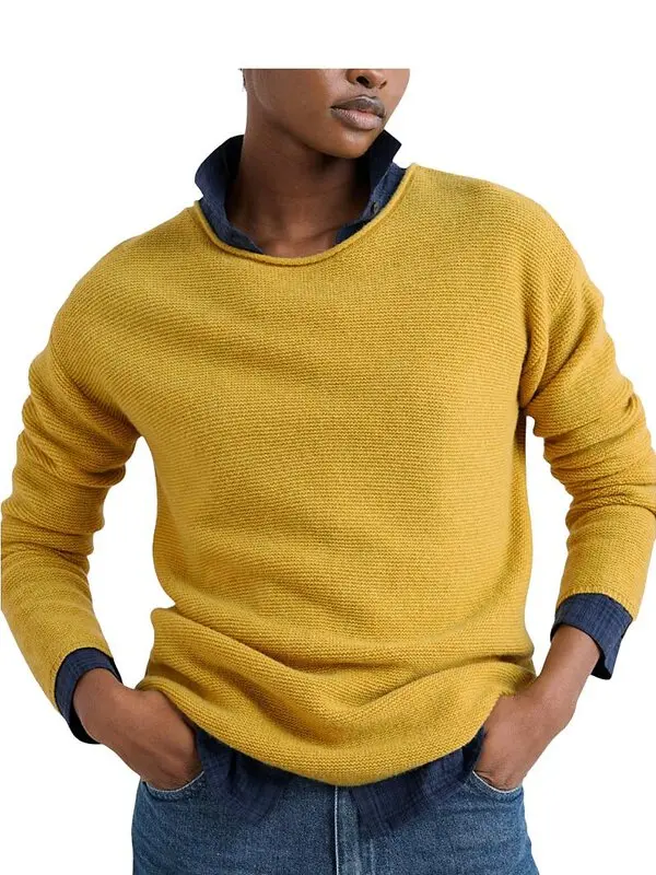 SEASALT CORNWALL Long Sleeve Sweater - Hay