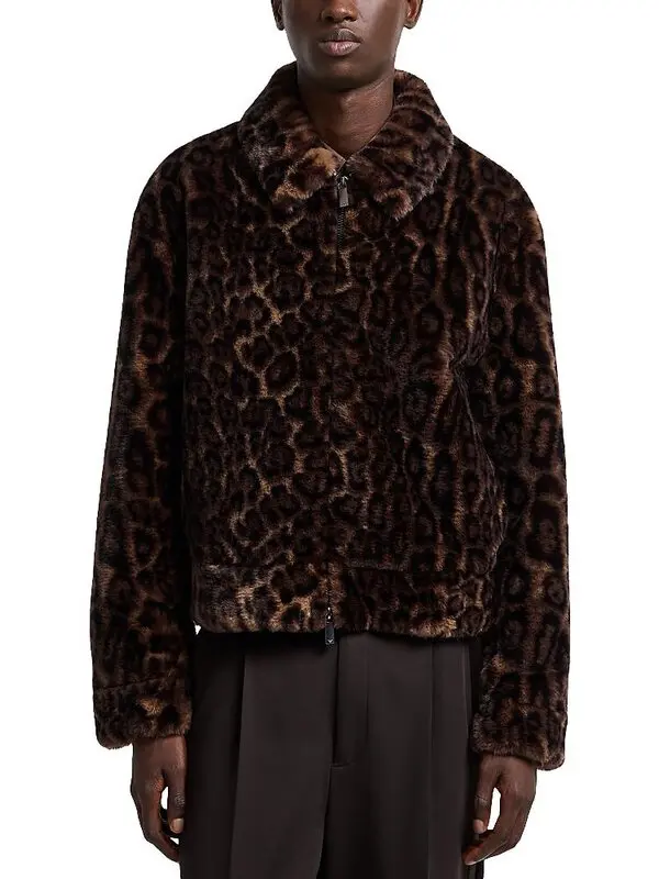 Emporio Armani Faux Fur Jacket - Animal Print