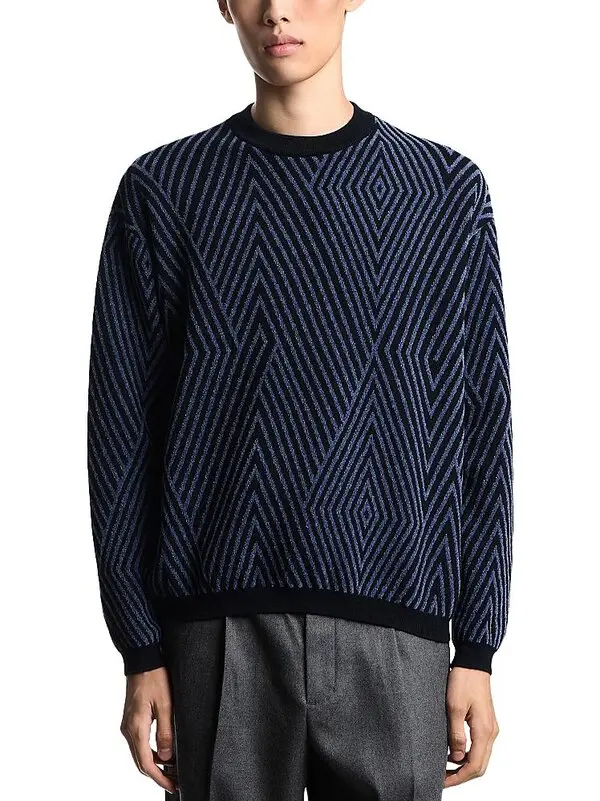 Emporio Armani Pullover Sweater - Solid Blue
