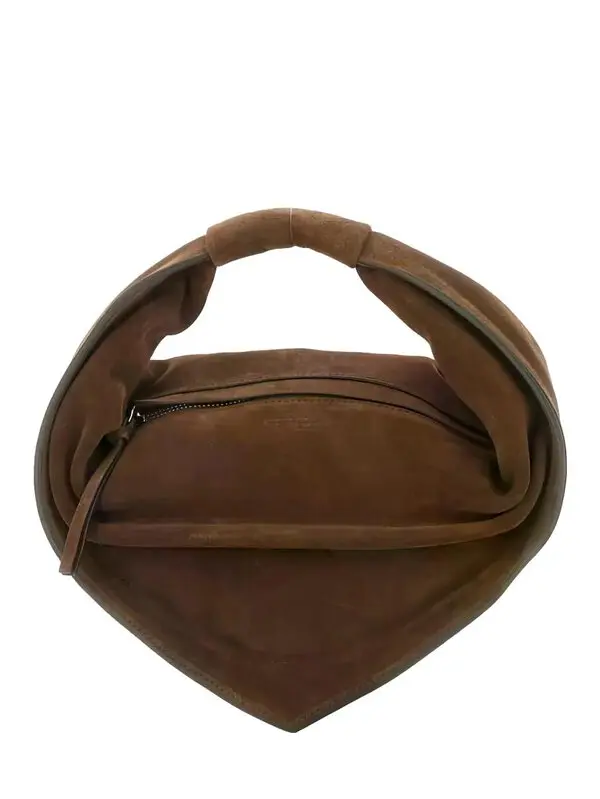 FEDERICO CINA Suede Tote Bag - Brown