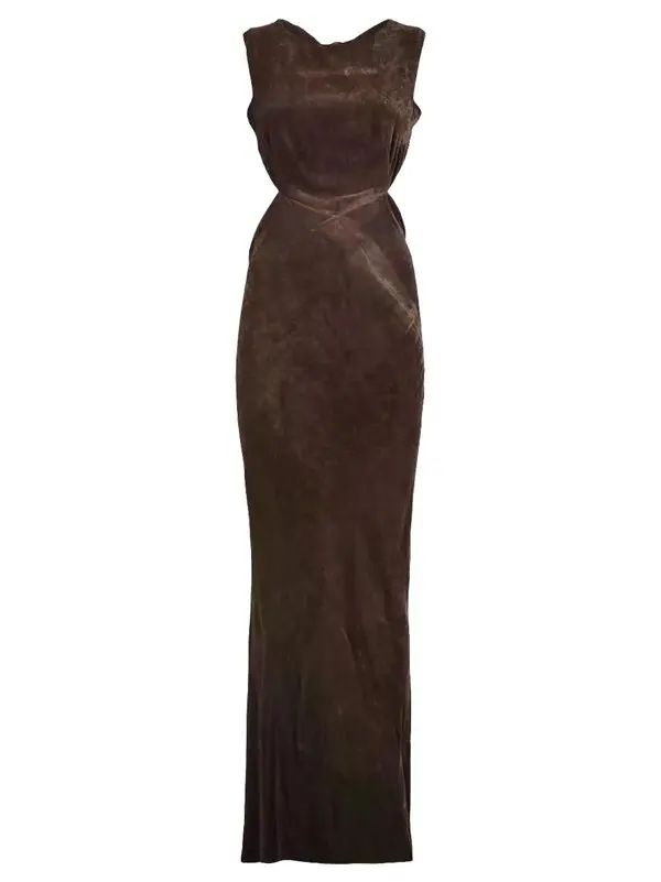 Rick Owens Concordians Open-back Gown - Brown