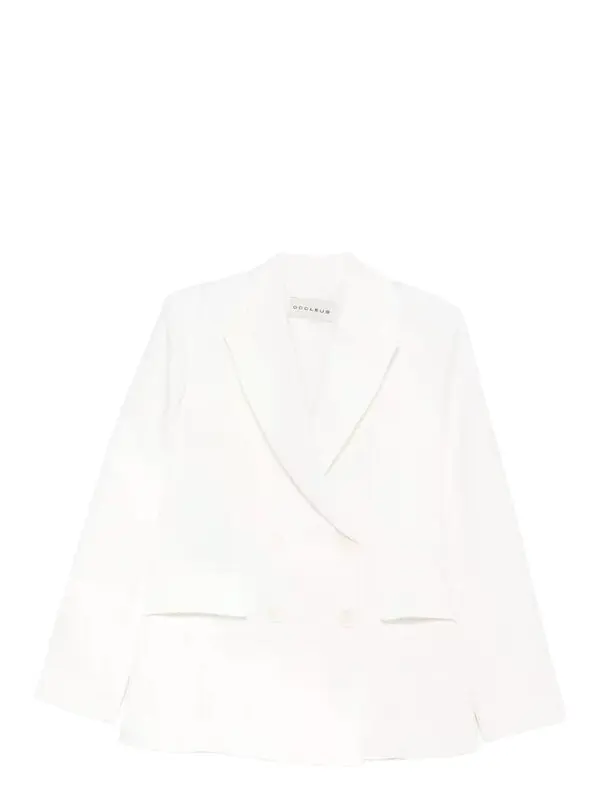 OCCLEUS Wilma Linen Blazer - White