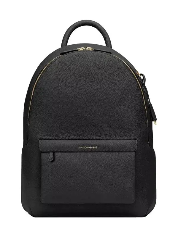 MAISON DE SABRE Leather Zip Backpack - Black
