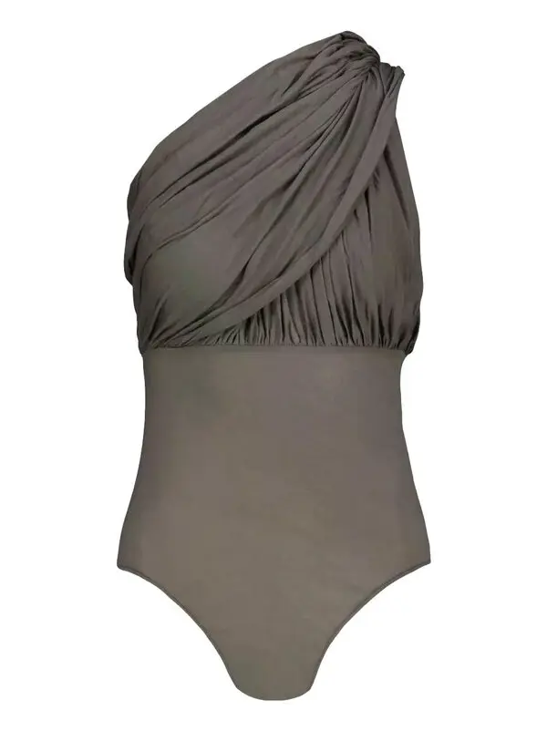 Rick Owens Lido Draped Asymmetric Bodysuit - Grey
