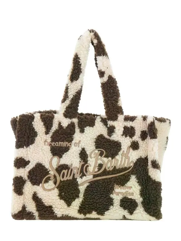 MC2 SAINT BARTH Logo-embroidered Tote Bag - Neutrals