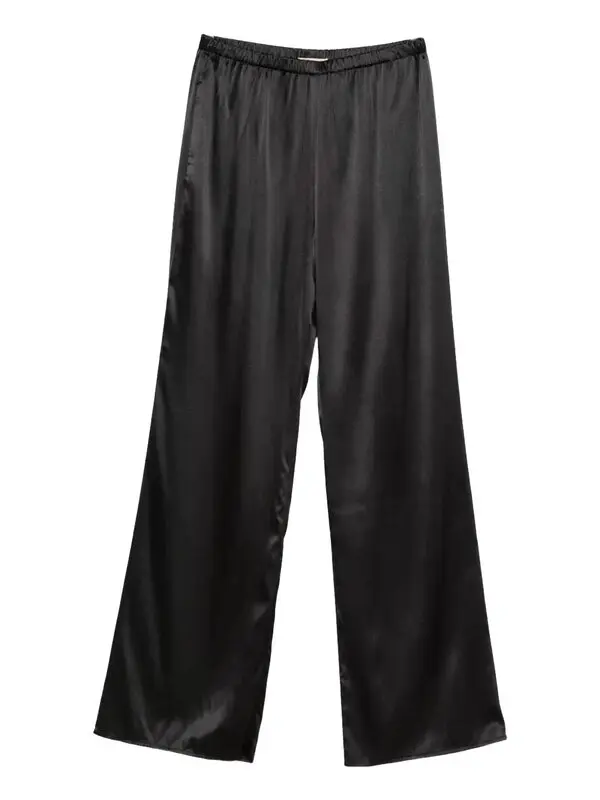 PUROTATTO Elasticated-waistband Trousers - Black