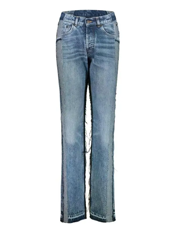 MAISON MARGIELA Stonewashed Panelled Jeans - Blue