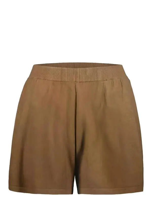 Frenckenberger Knit Elasticated Shorts - Brown