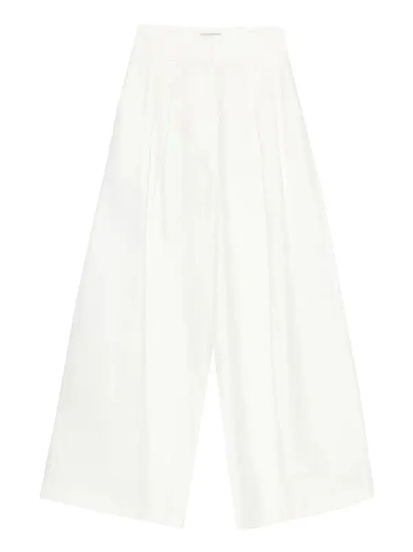 OCCLEUS Adeline Pleated Pants - White