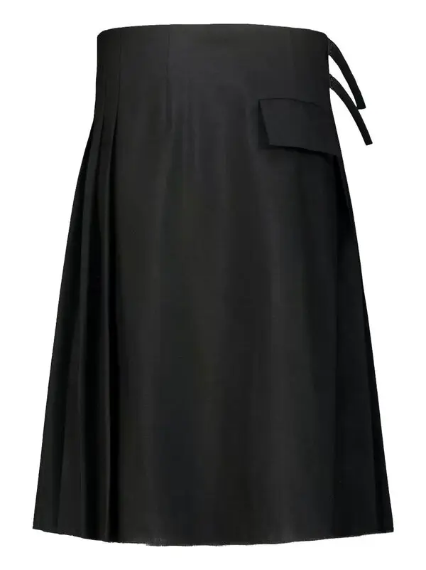 SAPIO N48 Pleated Skirt - Black