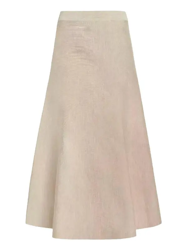 Gabriela Hearst Freddie Midi Skirt - Neutrals