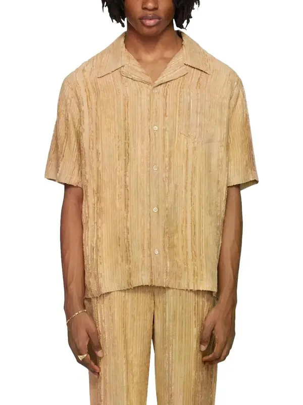 Séfr Dalian Striped Pocket Shirt - Neutrals