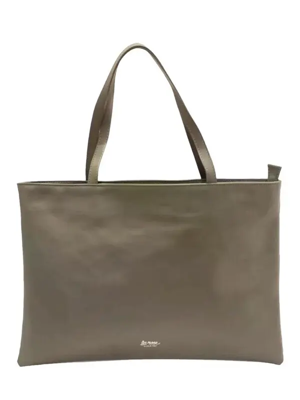 LA ROSE Top Handle Tote Bag - Grey