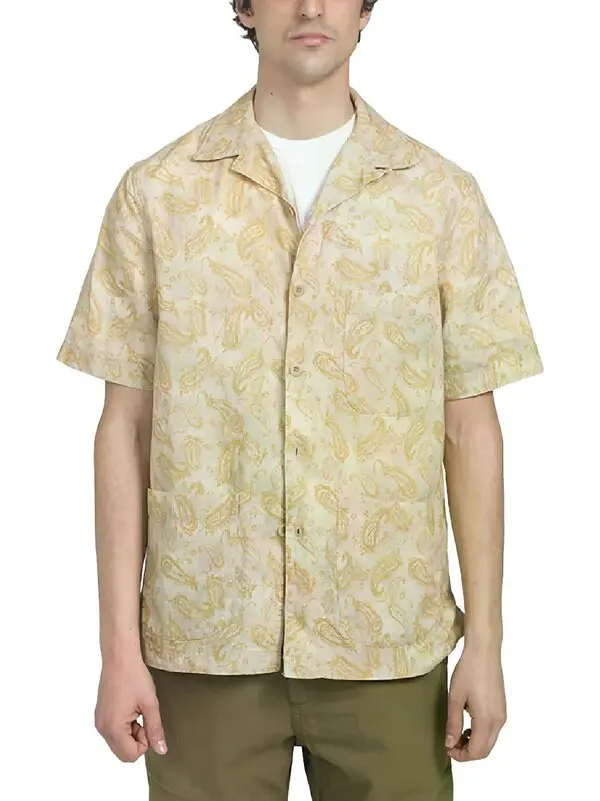EAST HARBOUR SURPLUS Paisley-print Pocket Shirt - Neutrals