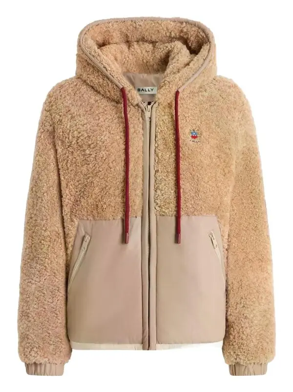 Bally Fleece Hooded Jacket - Neutrals
