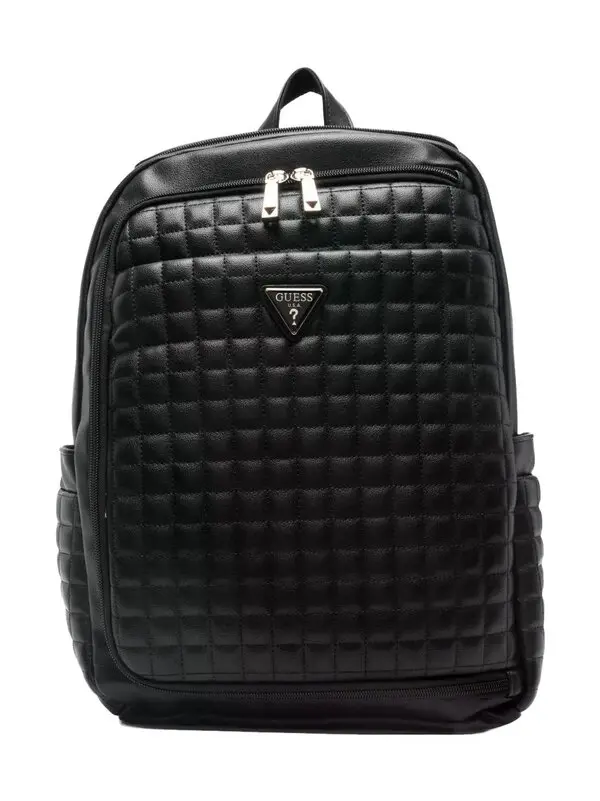 Guess Logo-patch Backpack - Black