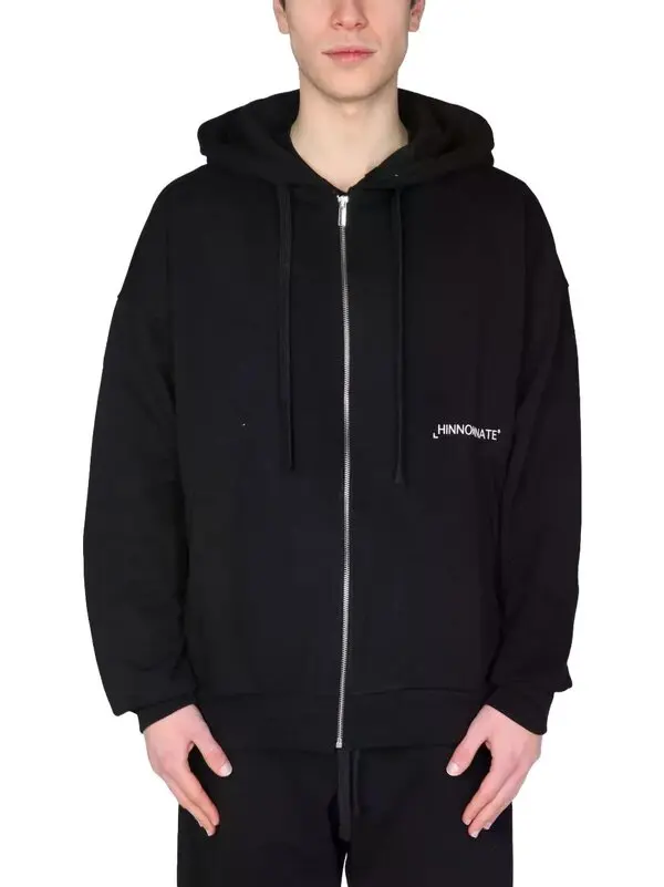 HINNOMINATE Zip Hooded Sweatshirt - Black