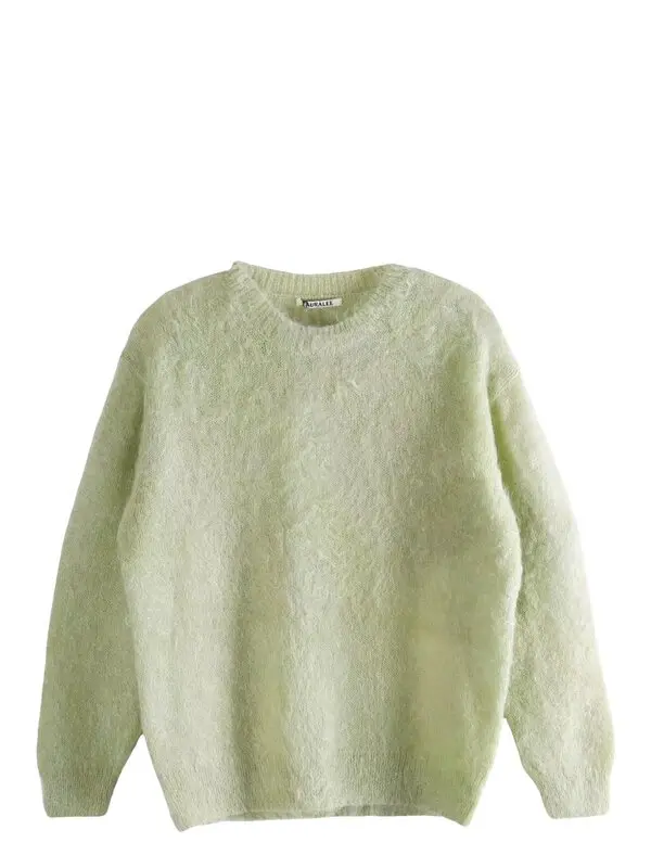 Auralee Crew-neck Sweater - Green