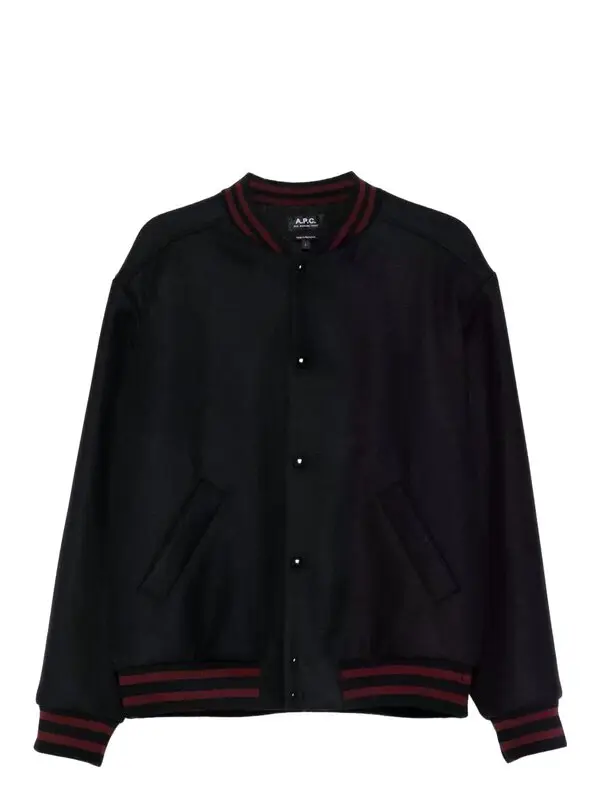 A.p.c. Striped Pocket Jacket - Blue