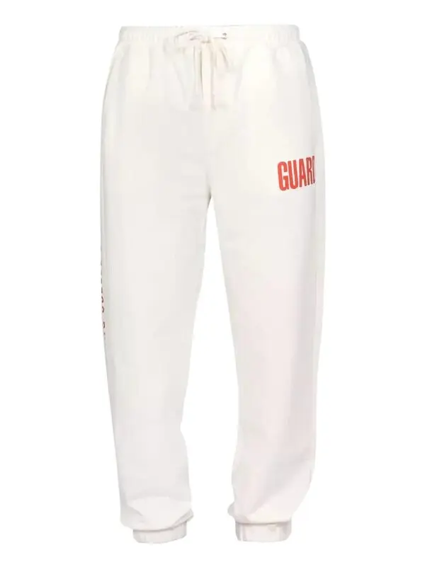 Helmut Lang Drawstring Graphic Pants - White
