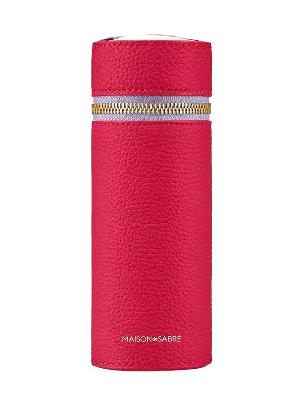 MAISON DE SABRE Zip Leather Brush Case - Red