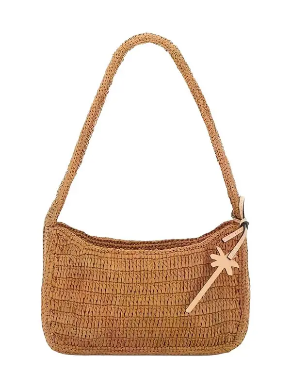 Manebí Raffia Shoulder Bag - Brown