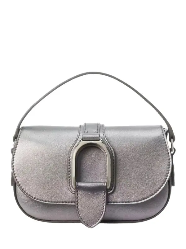 Ralph Lauren Wellington Buckle-detail Cross Body Bag - Silver