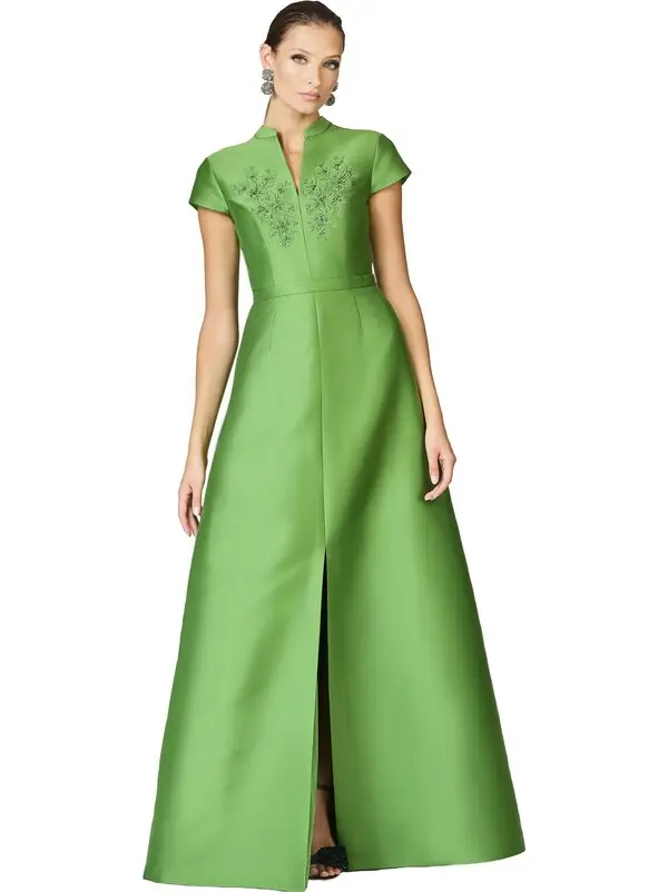 Sachin & Babi Embellished Marni Gown - Tsavorite