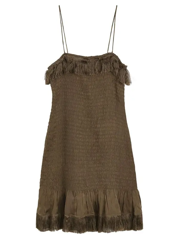 BY MALENE BIRGER Valia Mini Dress - Chocolate Chip