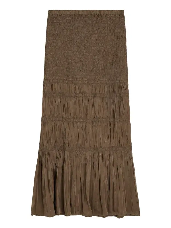 BY MALENE BIRGER Ilona Maxi Skirt - Chocolate Chip