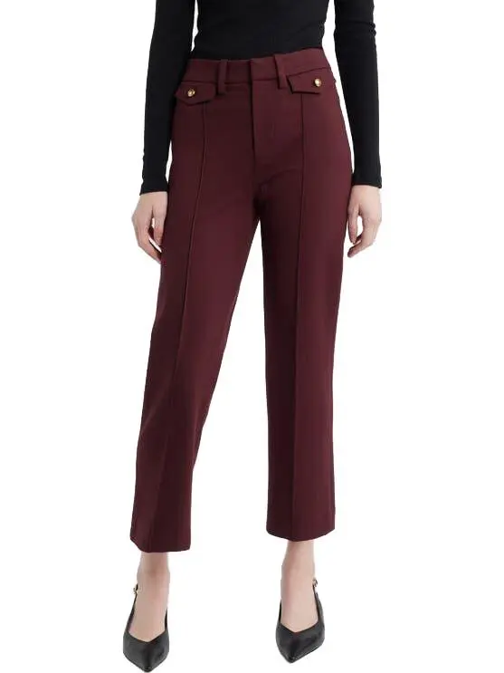 FRAME The Reboot Crop Pants - Cabernet