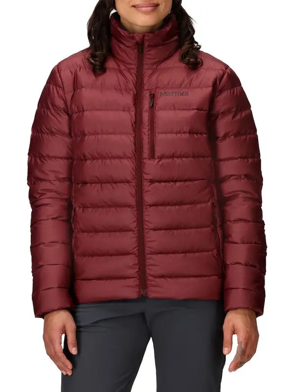MARMOT Highlander Quilted 700 Fill Power Down Puffer Jacket - Acai Berry