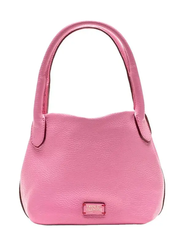 FRANCES VALENTINE Mini Sweet Pea Tumbled Leather Handbag - Pink
