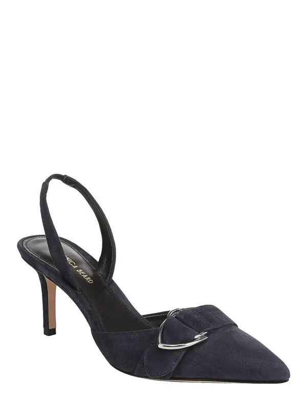 Veronica Beard Loralyn Slingback Pumps - Navy