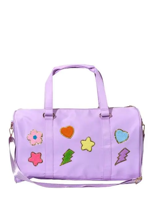 MALIBU SUGAR Duffle Bag With Patches - Lavender