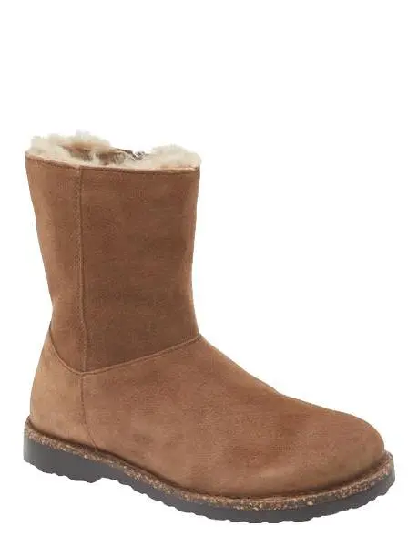 BIRKENSTOCK Uppsala Genuine Shearling Lined Boot - Dark Tea