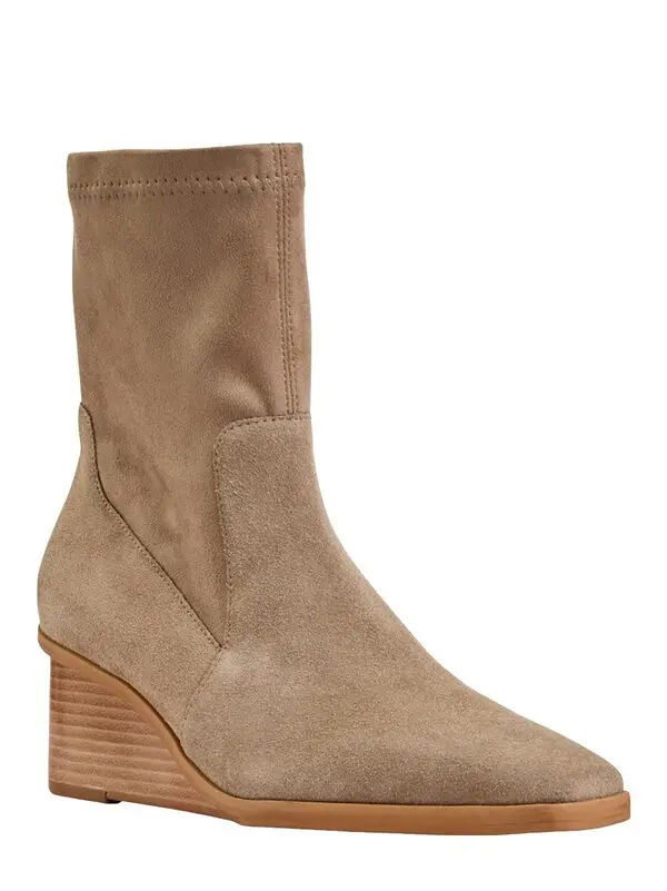 Andre Assous Verona Wedge Bootie - Warm Taupe