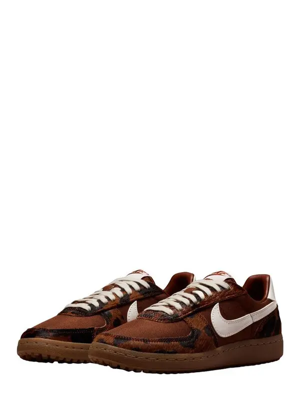 Nike Field General Canvas & Calf Hair Sneakers - Cinnamon/sail/gum Dark Brown