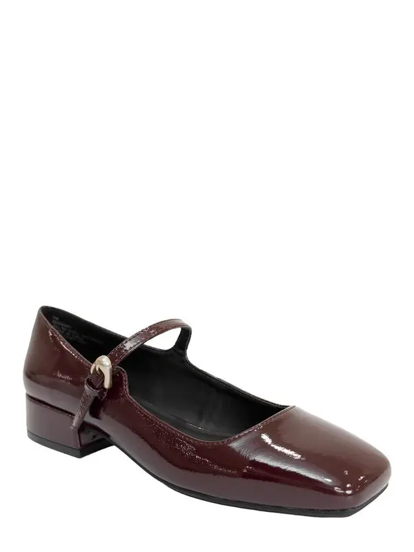 Aerosoles Isannah Mary Jane Pump - Merlot Crinkle Patent