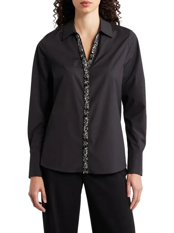 Kobi Halperin Merit Silk Georgette Blouse - Black
