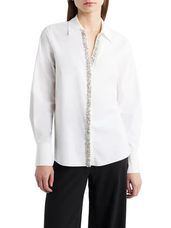 Kobi Halperin Merit Silk Georgette Blouse - White