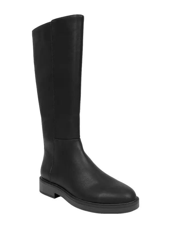 Aerosoles Prue Knee High Boots - Black Faux Leather