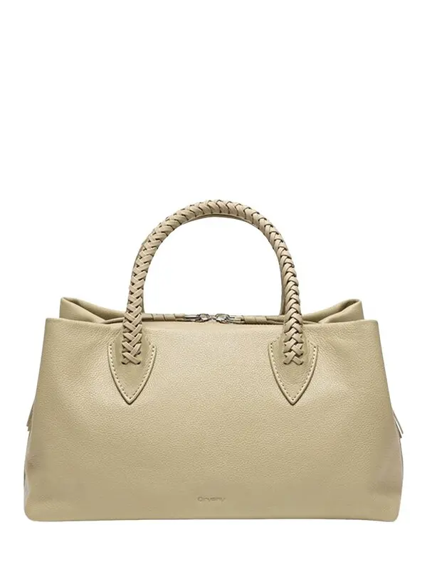ORYANY Roy Leather Satchel - Winter Beige