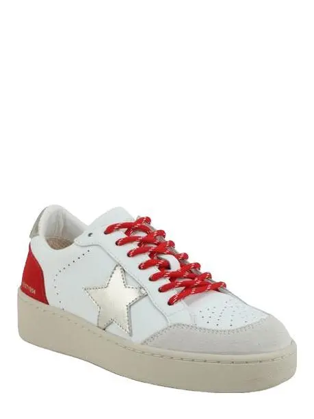 Vintage Havana Noah Low Top Sneaker - White/red Multi