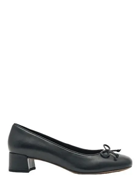 REISS Leather Anna Pumps - Black
